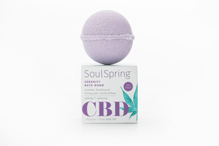 Soul Spring Serenity CBD Bath Bomb - Nathan & Co.