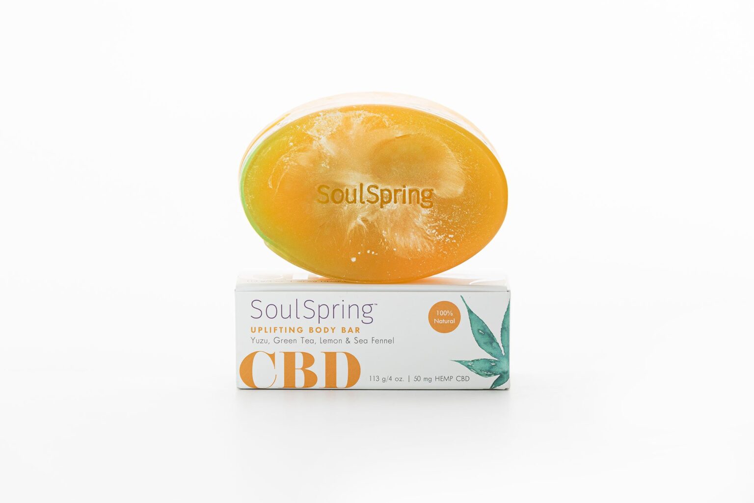 Soul Spring Uplifting CBD Body Bar - Nathan & Co.